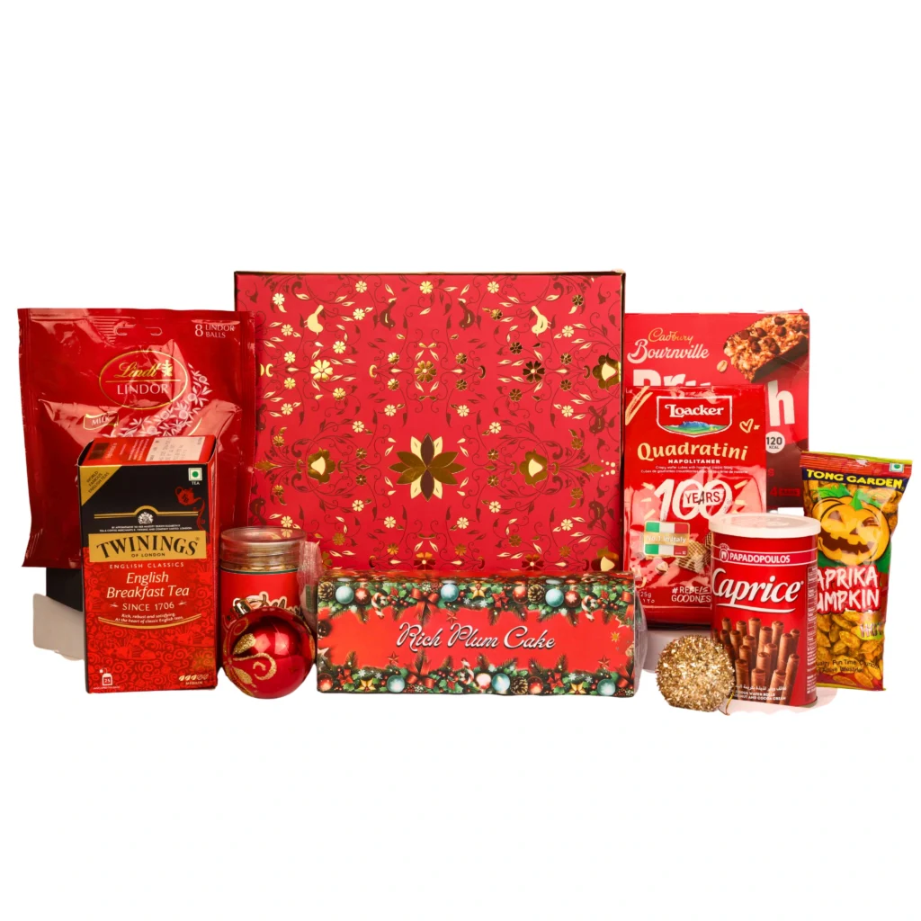 The Gift Tree Christmas Chocolate & Snacks Gift Box | Premium Corporate ...